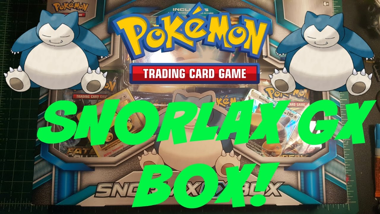 Pokemon TCG -Snorlax GX Box! - YouTube