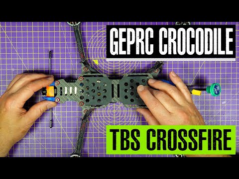 GEPRC Crocodile 7 // TBS CrossFire Nano receiver // wiring and ...