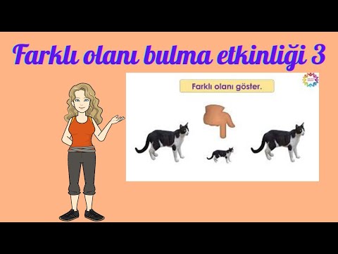Farklı olanı bulma # 3 (Farklı boyutta olan nesne resmini gösterir)