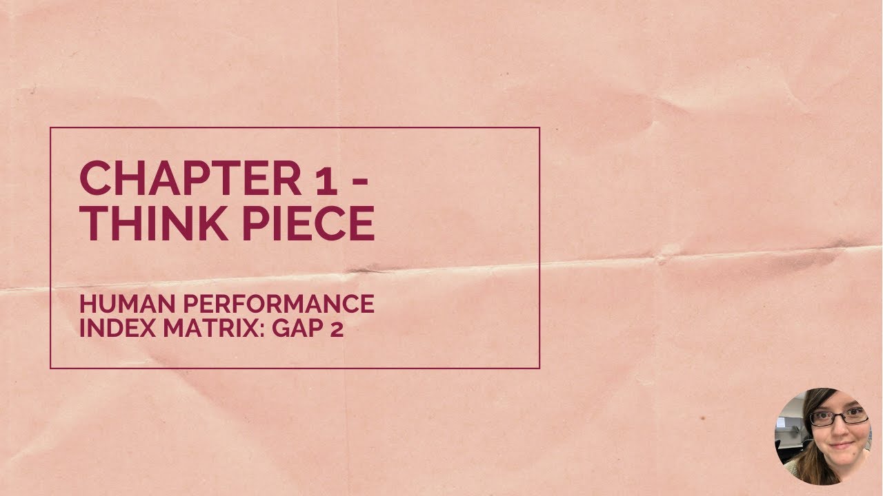 Human Performance Index Matrix - Gap 2 - Technical Communication - YouTube
