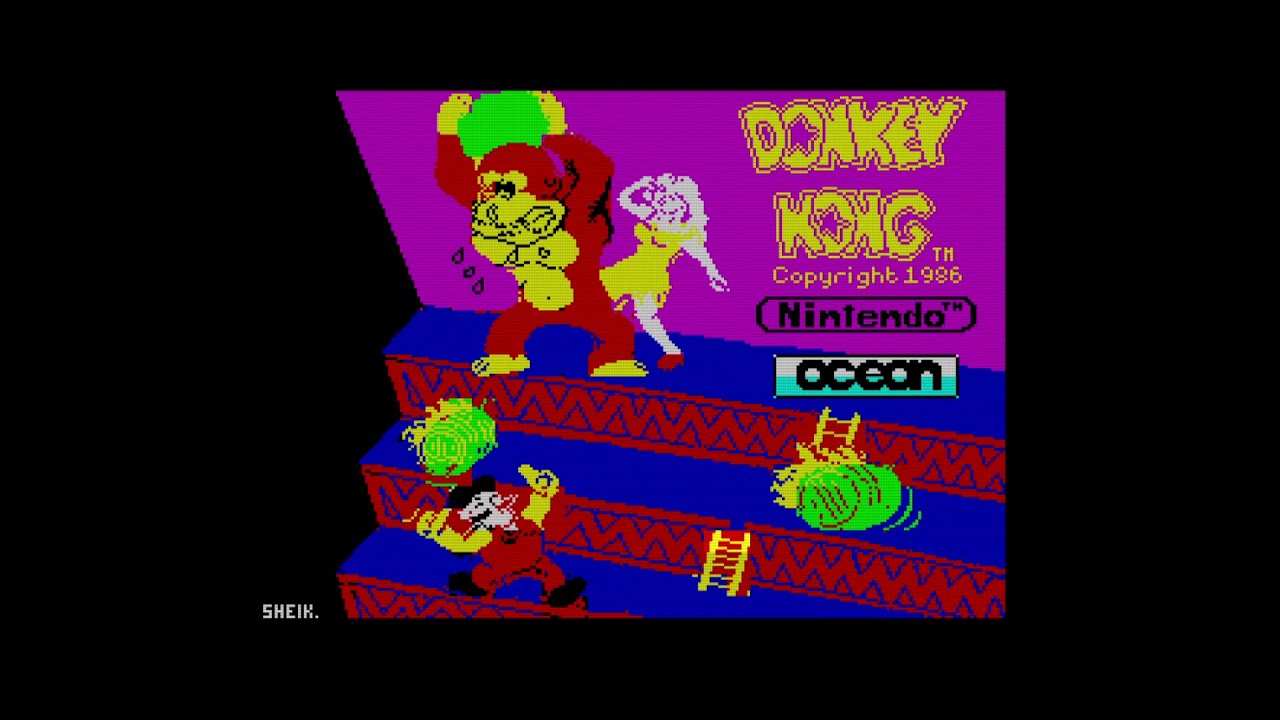 Donkey Kong Arcade Version - ZX Spectrum - YouTube