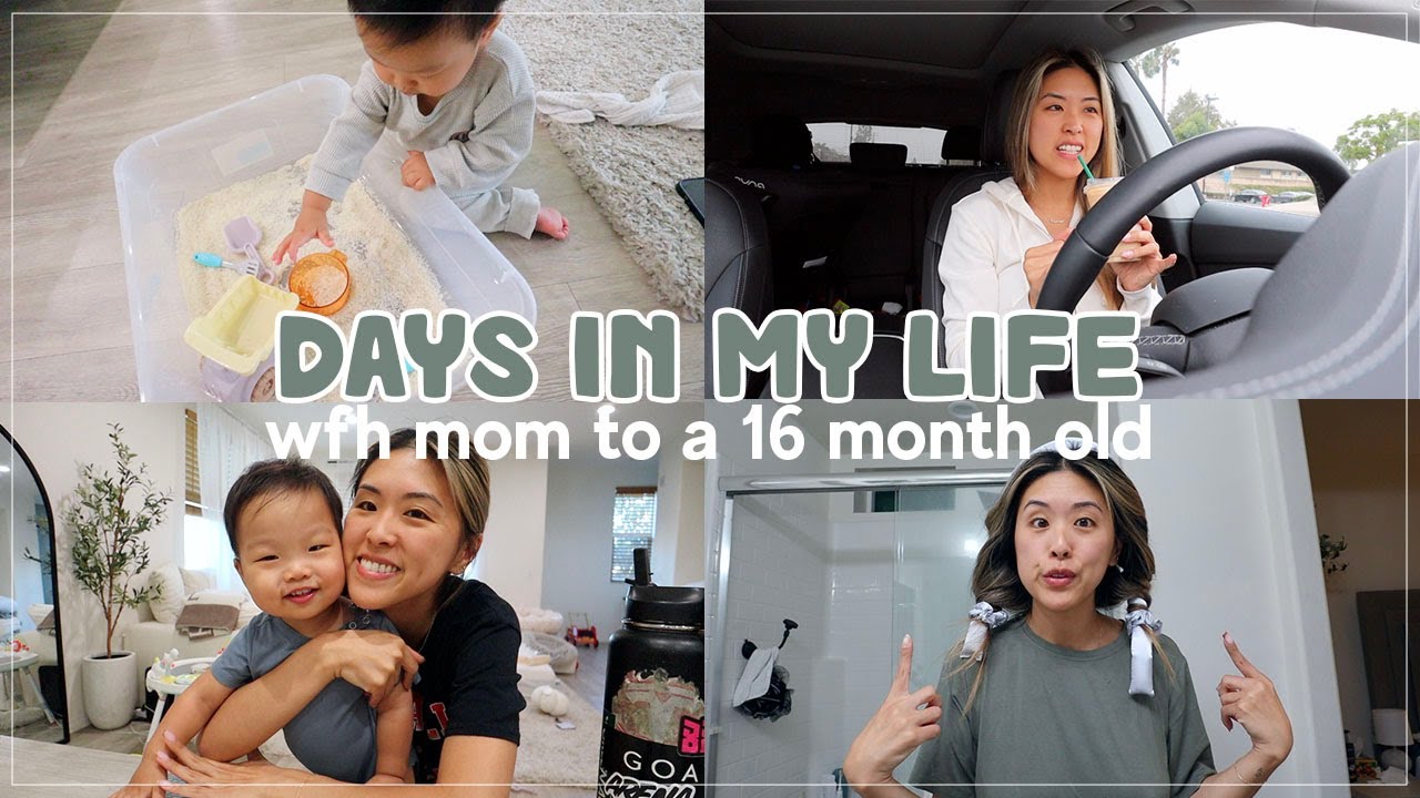 MAJOR HAIR FAIL... WFH w/ a 16 month old, Toddler Sensory bins | Day in ...