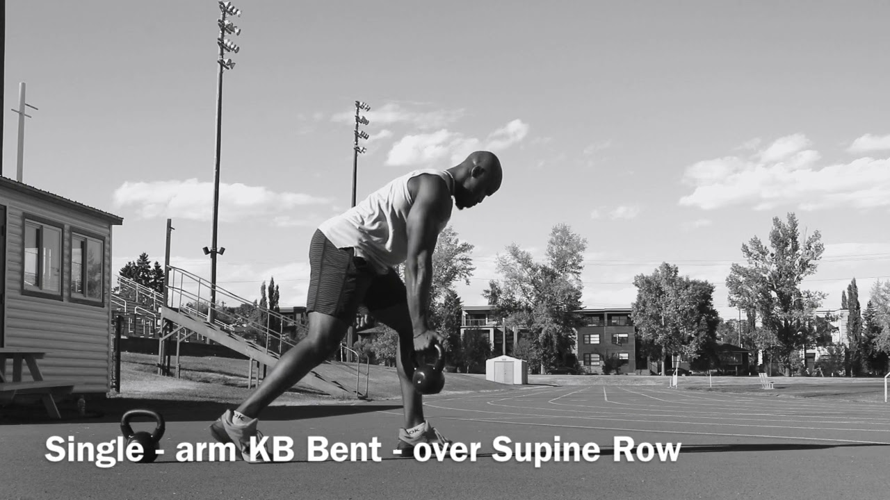 Single - arm KB Bent - over Supine Row - YouTube
