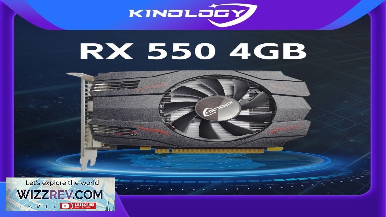 Kinology AMD RX 550 4GB Graphics Card GDDR5 128Bit DVI HDMI DP Review ...