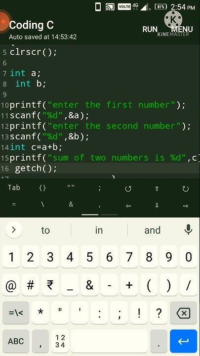 C programming language practice in start #shorts #vip #blogger #coding #status #c++ - YouTube