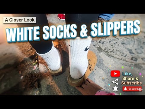White socks unknown candid trample step on hand. (IFE - 8) 