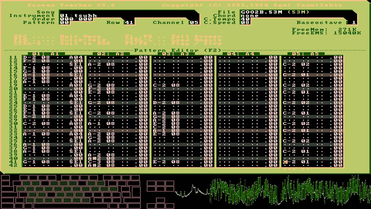 Making songs with Scream Tracker 3 - YouTube