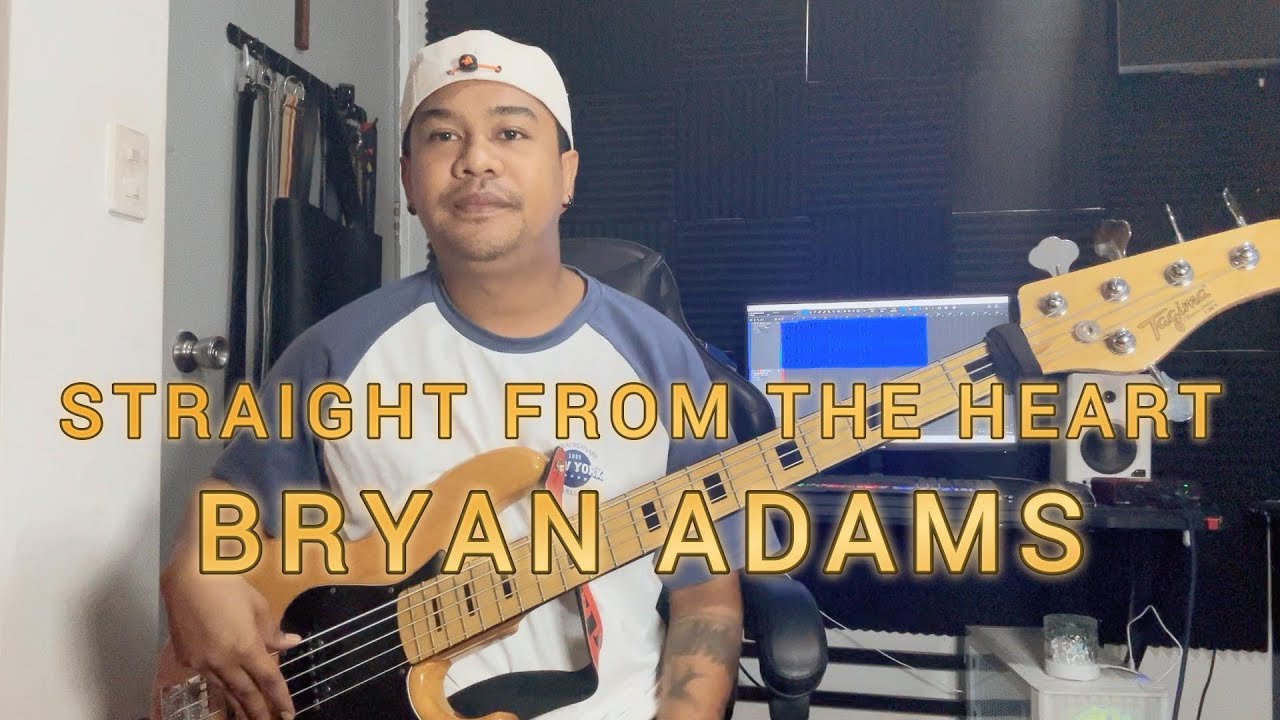 STRAIGHT FROM THE HEART - Bryan Adams (BASS COVER) - YouTube