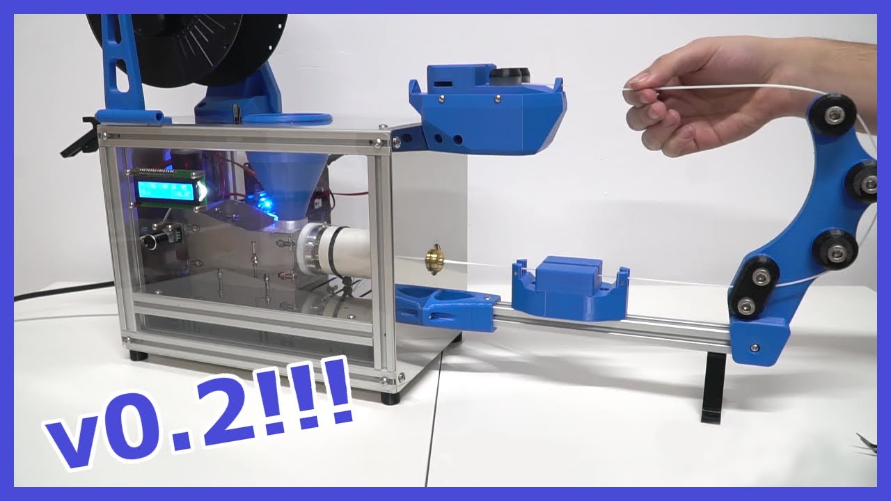 Extrusión de plástico ABS con la extrusora de plástico para impresora ...