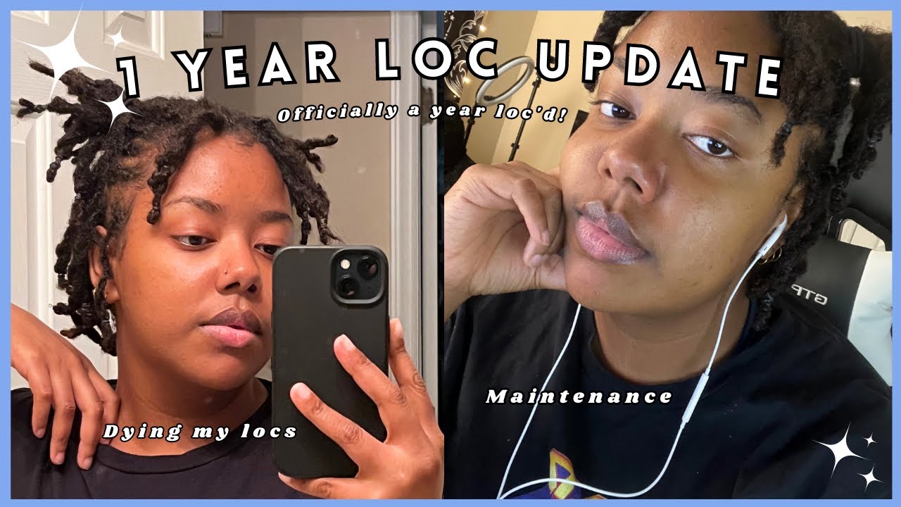 LOC UPDATE: One Year Loc'd - Dying my locs & loc maintenance | Brittney ...