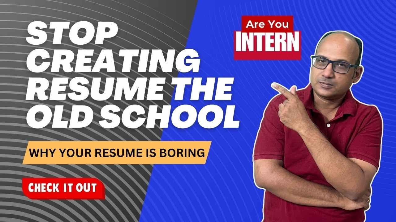 The Shocking Reason Your Intern Resume Is As Boring As A Nutrition ...
