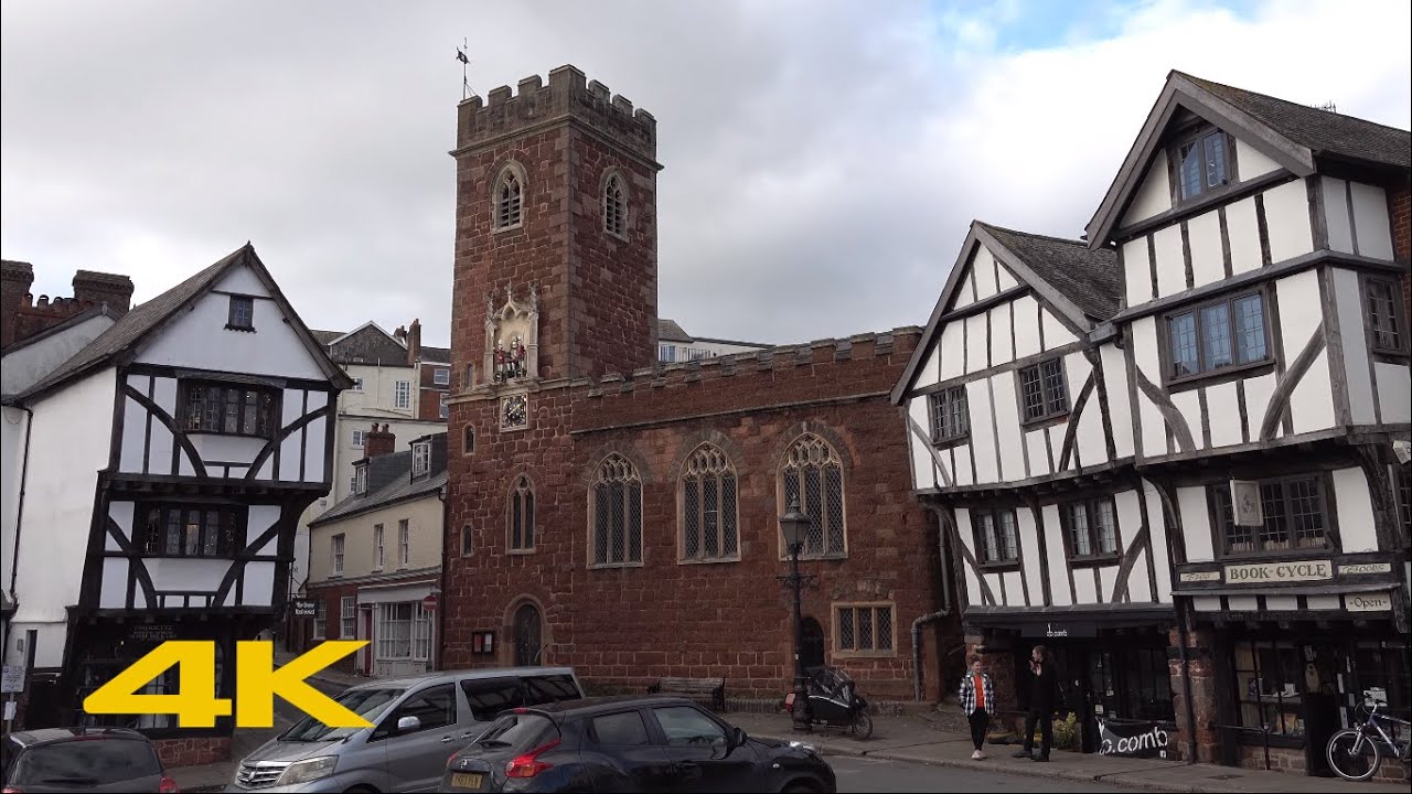 Exeter Walk: City Centre【4K】 - YouTube