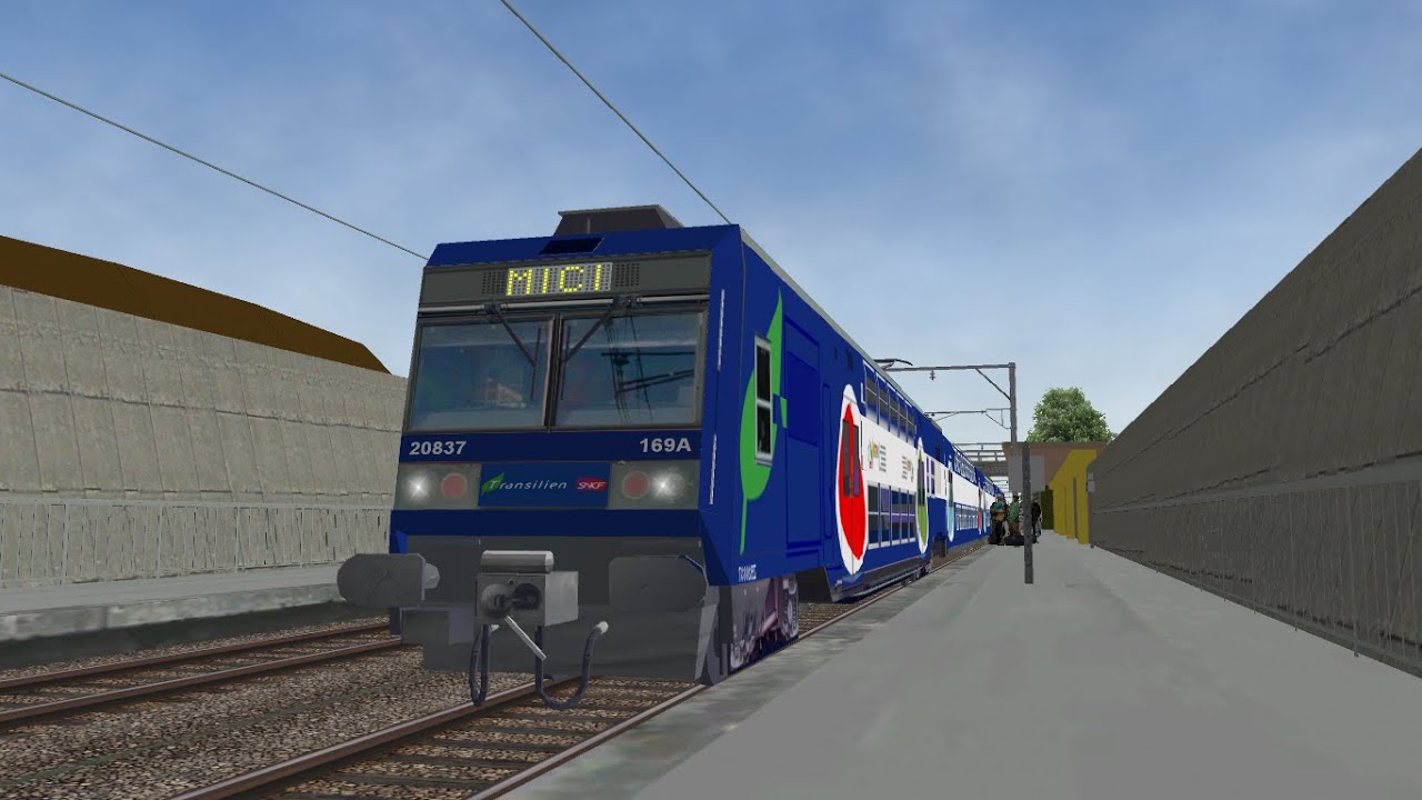 Open Rails#1 : RER C mission DEBA en Z20500 Transilien. - YouTube