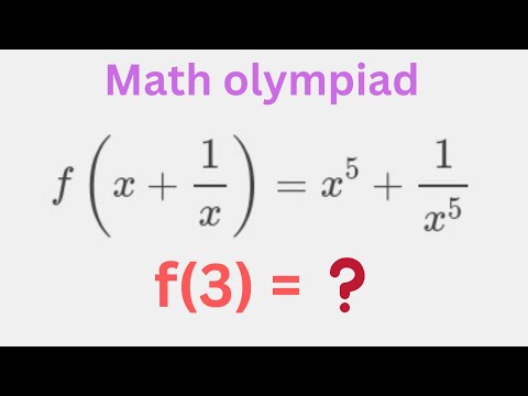 Japanese Math Olympiad Questions | A Nice Algebra Problem |Find f(3 ...