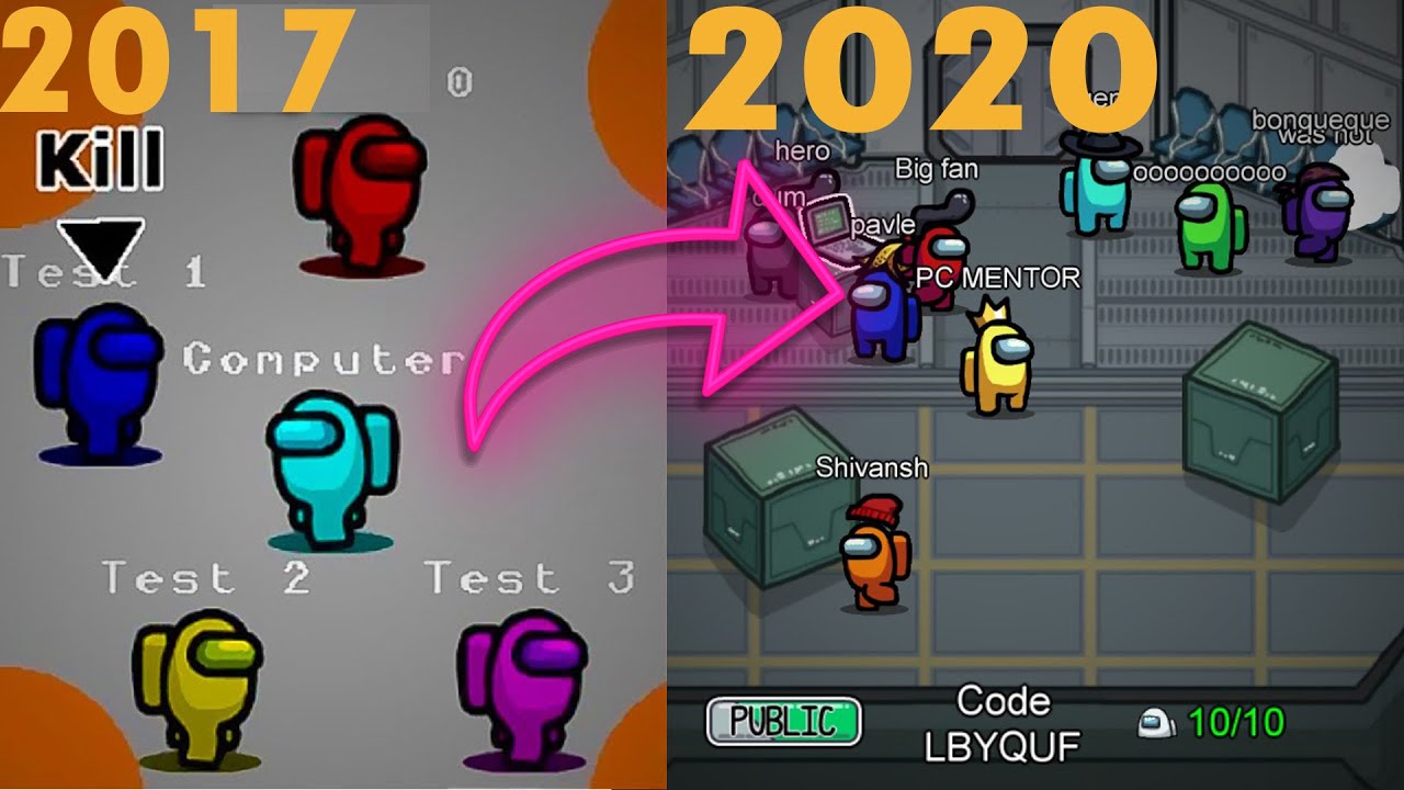 Evolution of Among Us 2017-2020 - YouTube