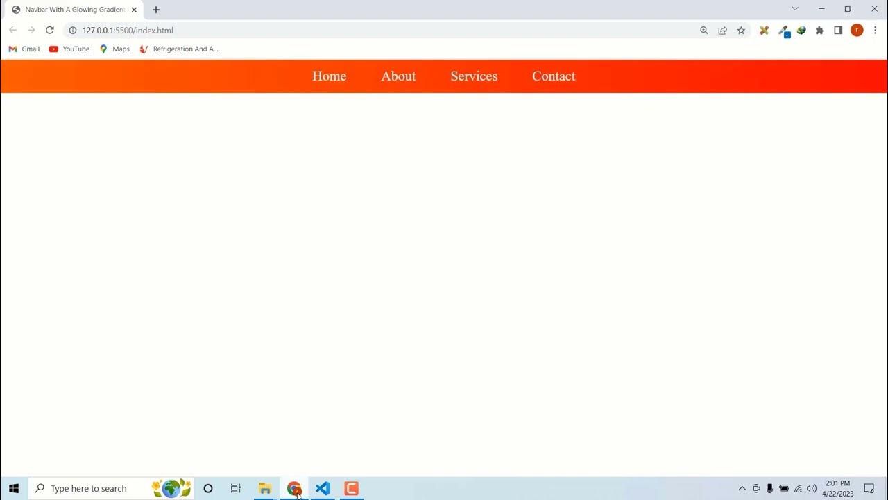Navbar In Html And Css Navigation With A Glowing Gradient Effect In Html And Css Amin Coding