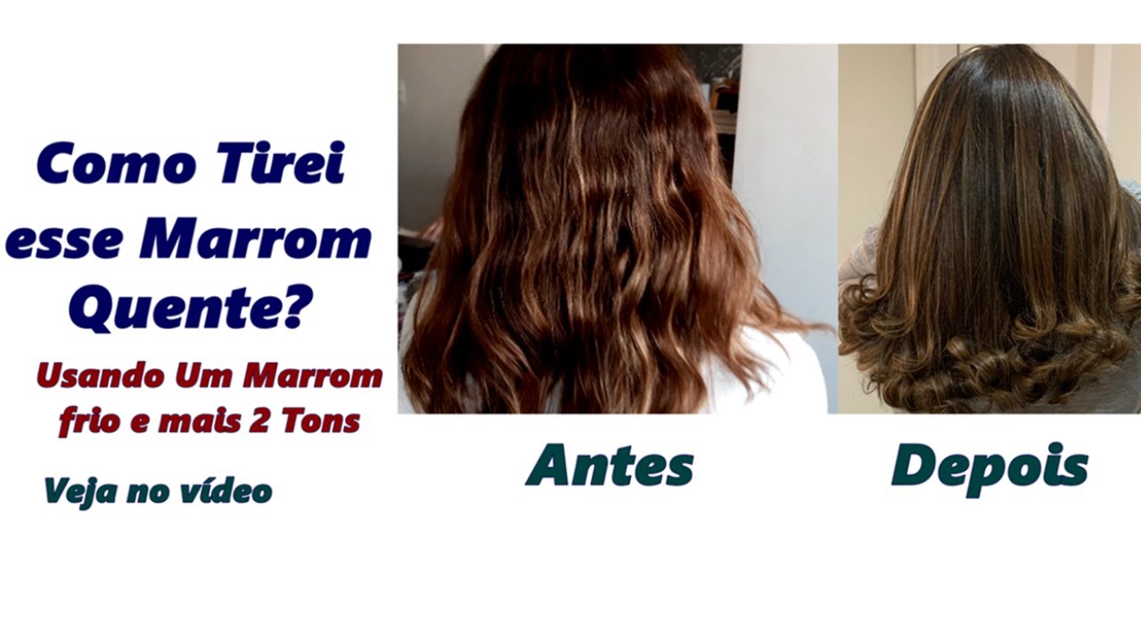 Mechas Com Um Marrom Frio Para Amenizar O Avermelhado - YouTube