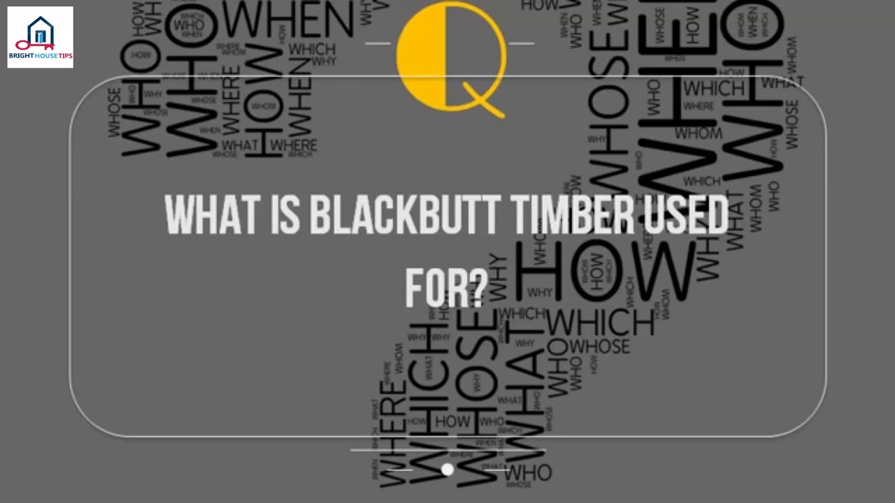 What Is Blackbutt Timber Used For%3F - YouTube