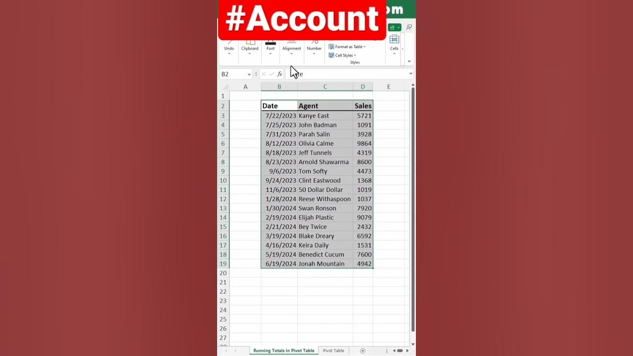Excel Pro Trick: Calculate Running Total in Excel Pivot Tables in seconds: No Formula Method ...