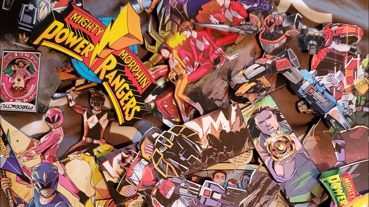 Art Vlog #5 Pop Art Montage 3D Collage Power Rangers - YouTube