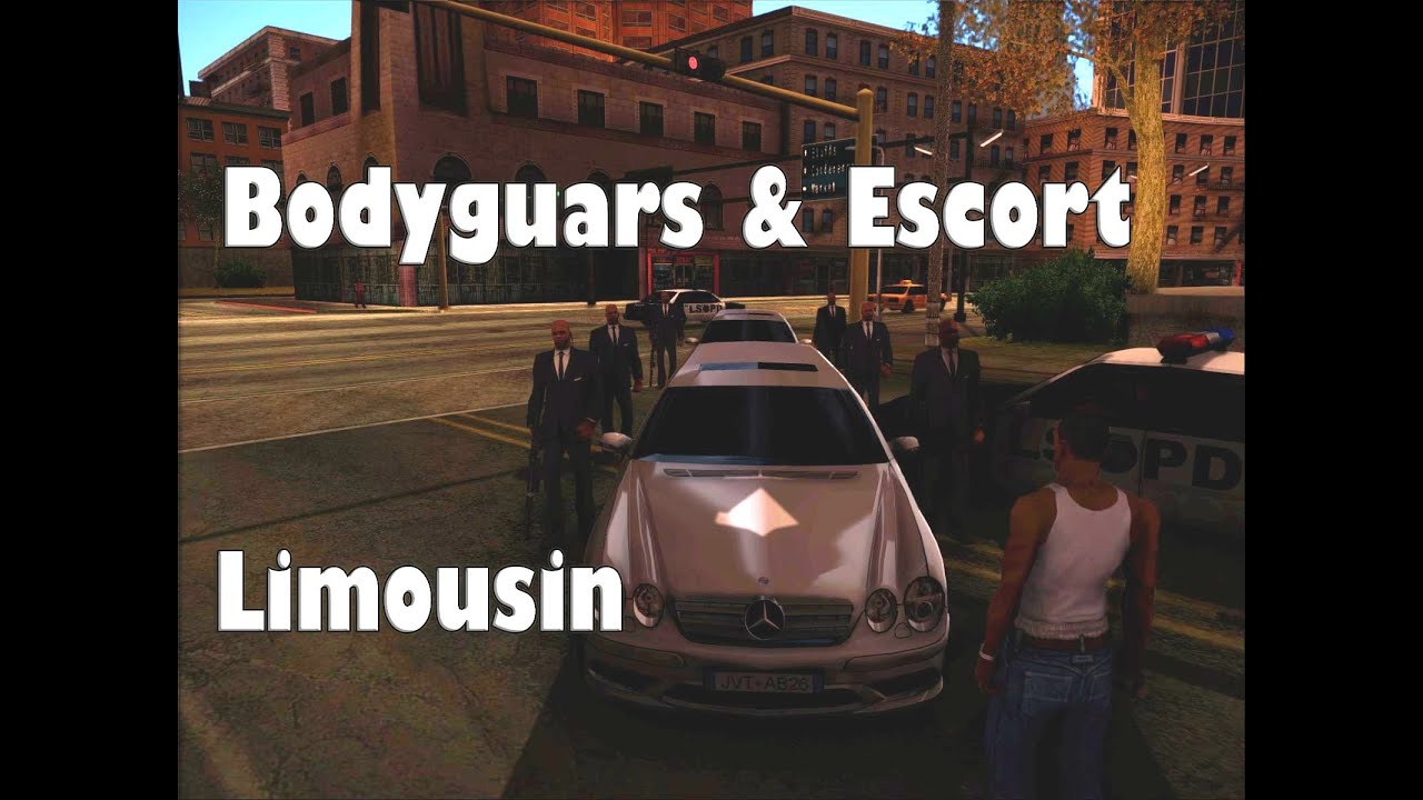 GTA San Andreas Mods - Bodyguards & Escort with Limousin - YouTube