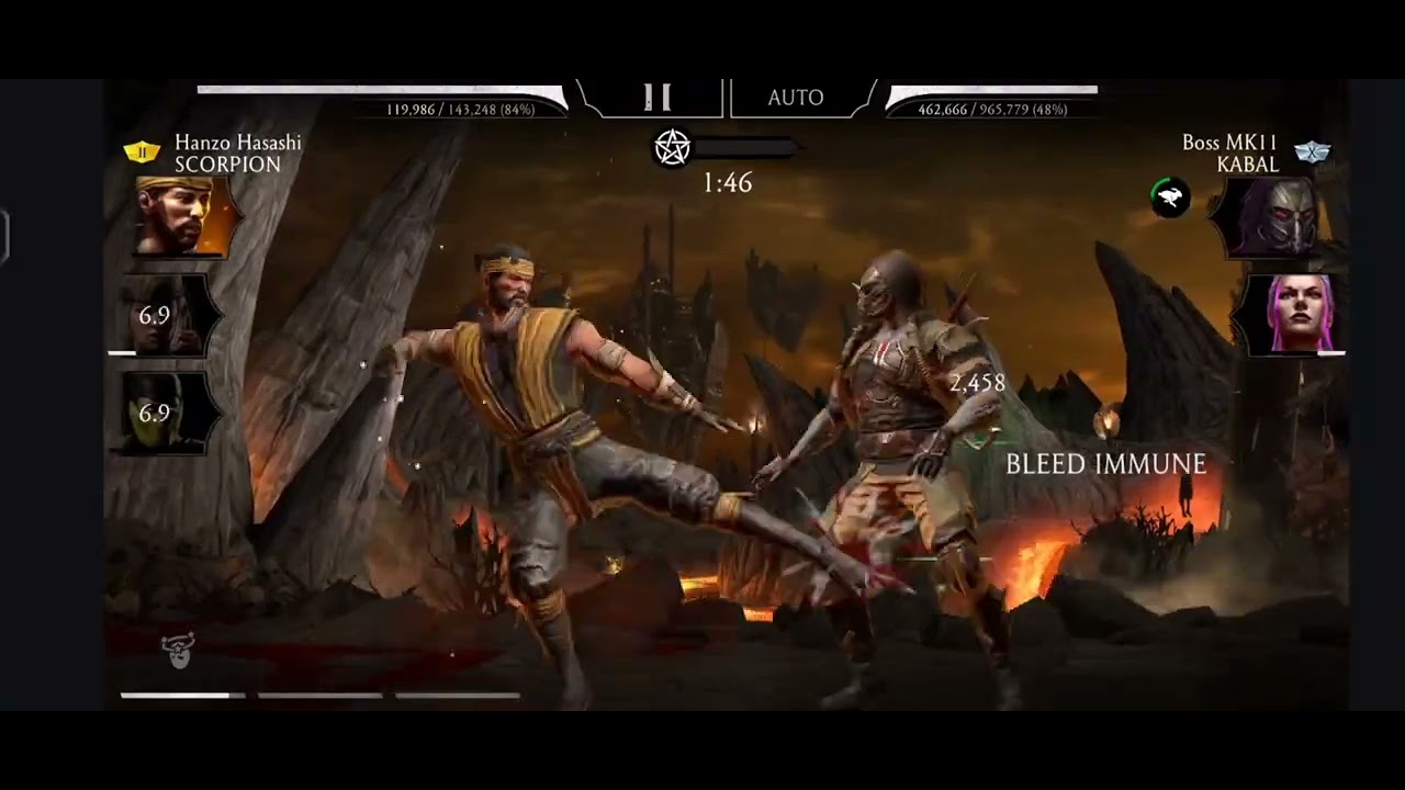 MORTAL KOMBAT HELLSPAWN TOWER 130 GOLD KLASSIC SONYA, SCORPION AND ...