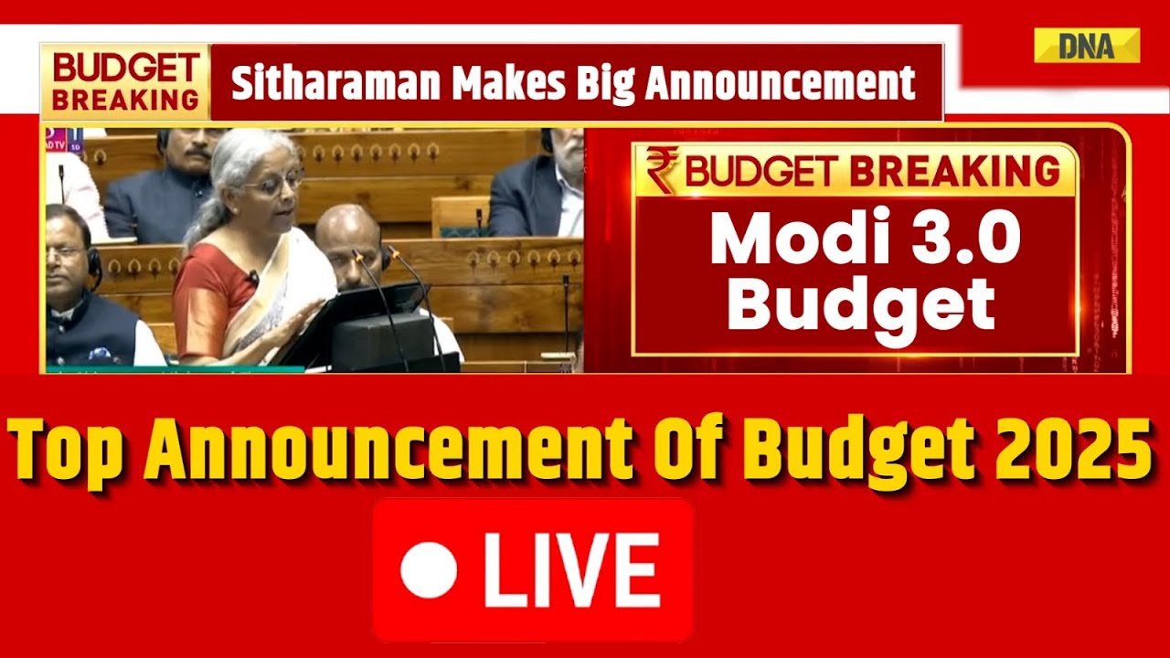 Budget 2025 Live: Union Budget 2025 Latest Updates; Income Tax, Middle ...