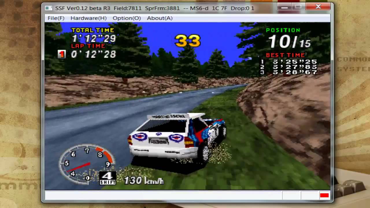 Sega Rally Championship on SSF Emulator HD - YouTube