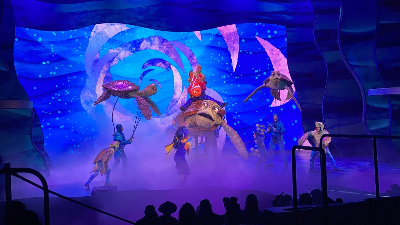 Finding Nemo: The Big Blue and Beyond 4K Experience with Excellent Light Disney’s Animal Kingdom ...