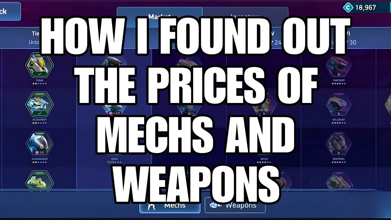HOW I FOUND OUT THE PRICES OF MECHS AND WEAPONS | MECH ARENA - YouTube