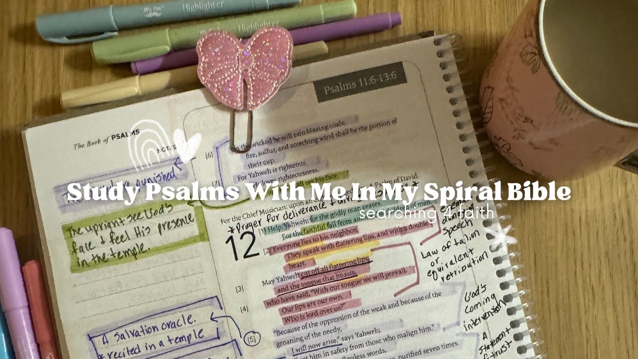 Bible Study in Psalms With Me in My Spiral Bible | Psalm 20 - YouTube