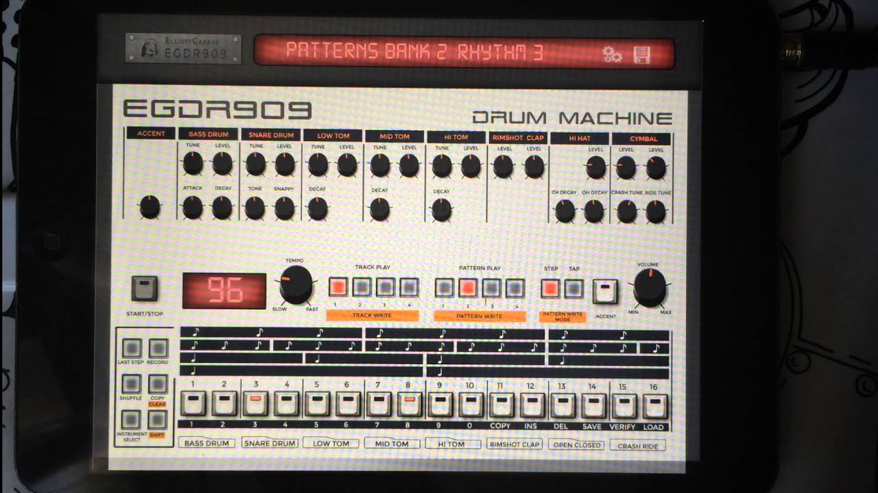 EGDR909 - 909 Drum Machine - YouTube
