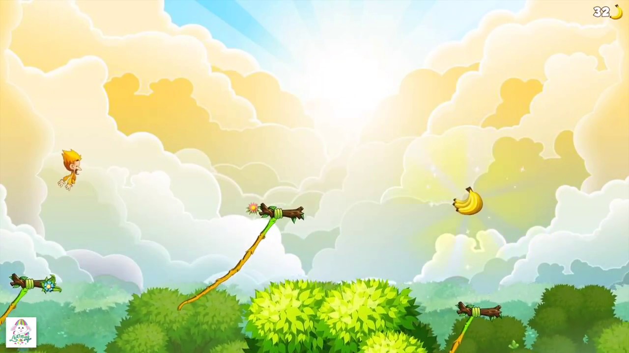 Banji Bananas monkey games for children - YouTube