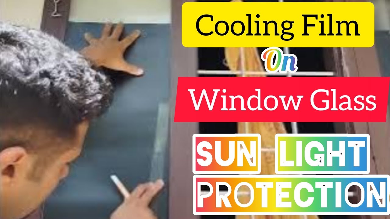 How to stick Black Sticker on Window Glass to prevent Sun light and ...