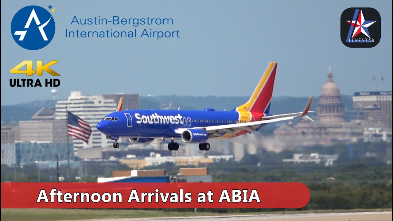 [4K] Afternoon Arrivals at Austin Bergstrom International Airport ...
