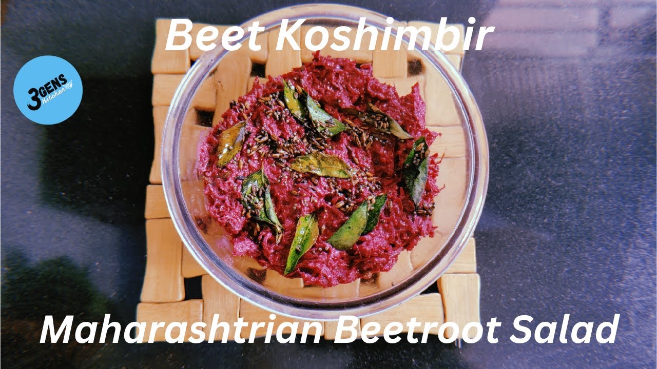 BEET KOSHIMBIR || MAHARASHTRIAN BEETROOT SALAD || HEALTHY SALAD ...