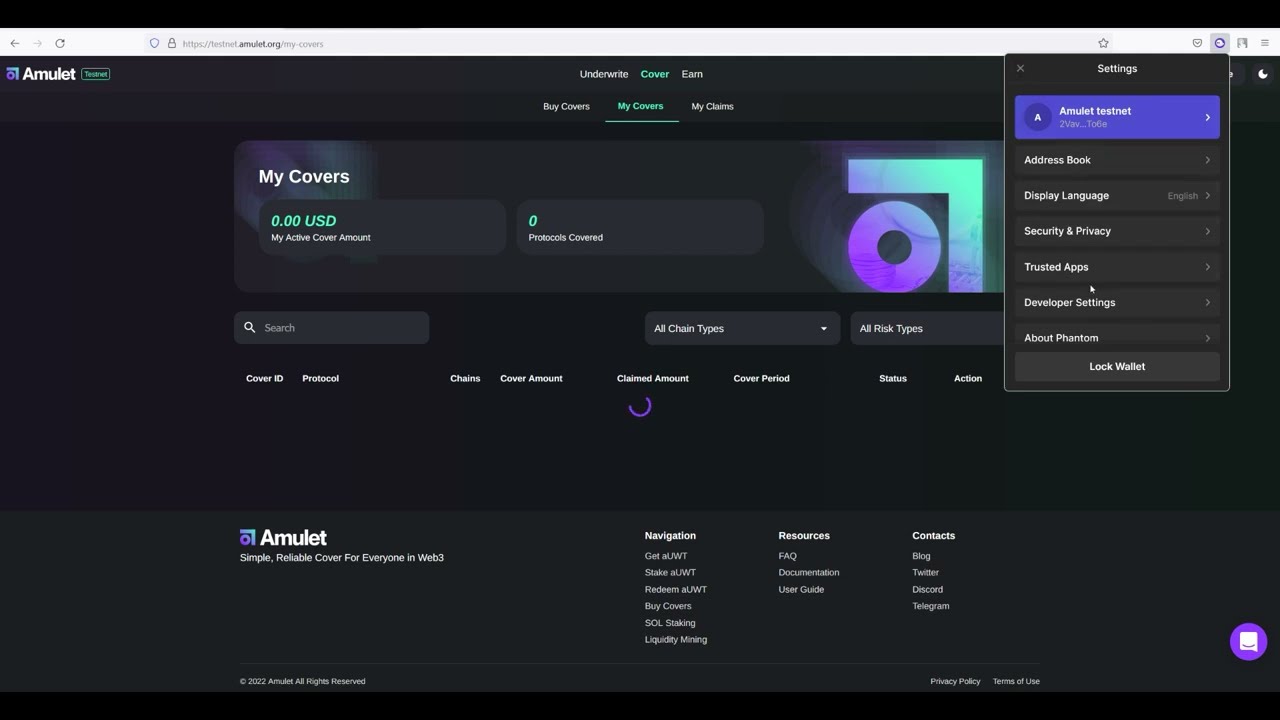 Покупаем Covers в Amulet Protocol - YouTube