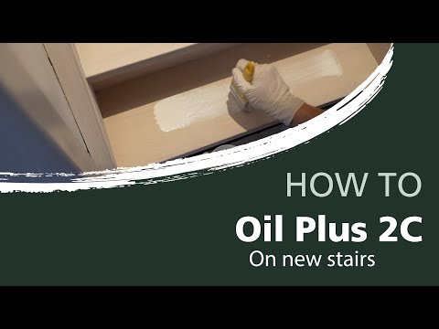 How to oil your new beech staircase with the Oil Plus 2C | Rubio Monocoat