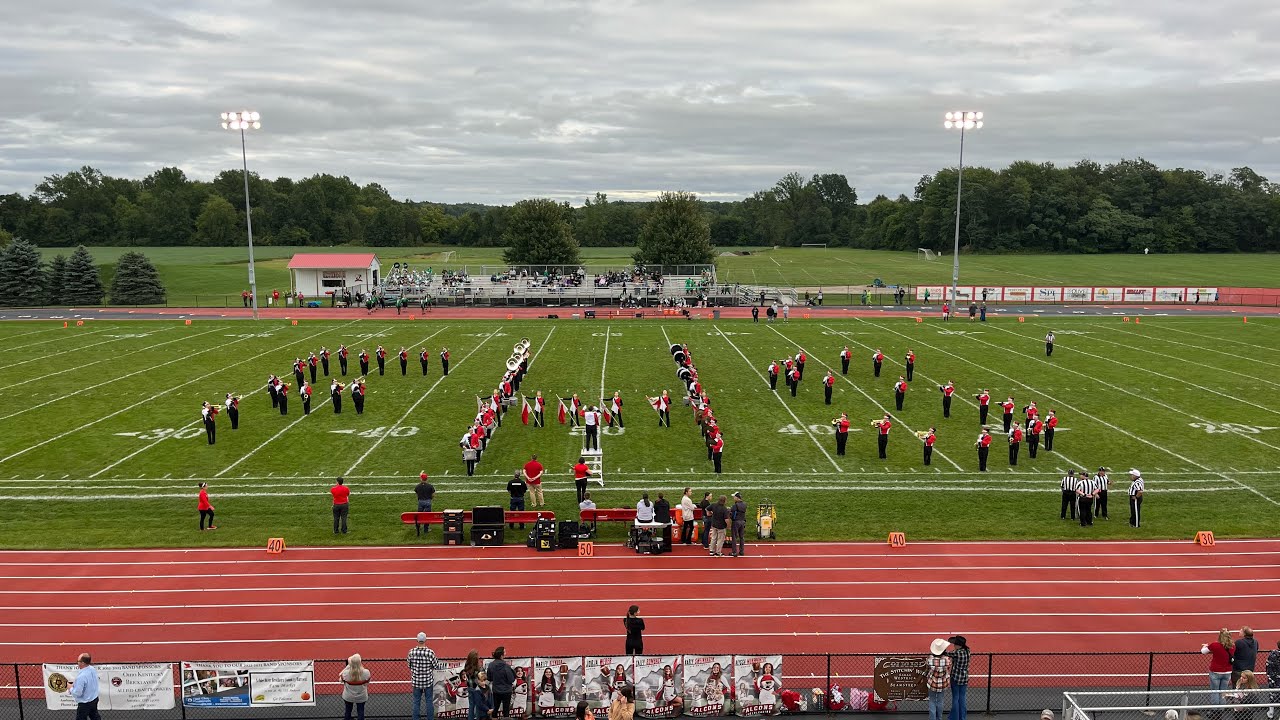 Firelands High School Mighty Falcon Marching Band pregame 9-8-23 - YouTube