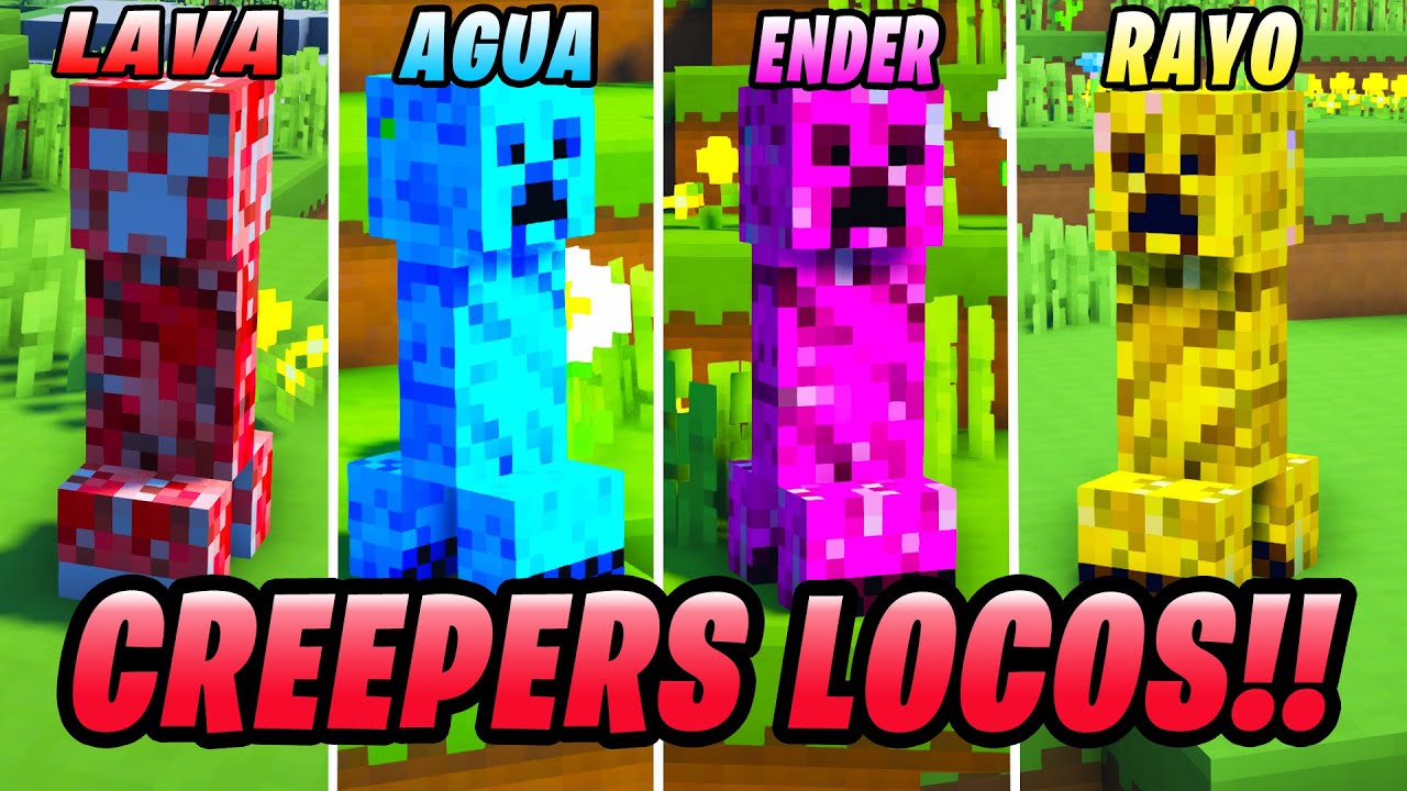 CRAZY CREEPERS !! Minecraft MOD Review || 1.18.1 - 1.17.1 - 1.16.5 ...