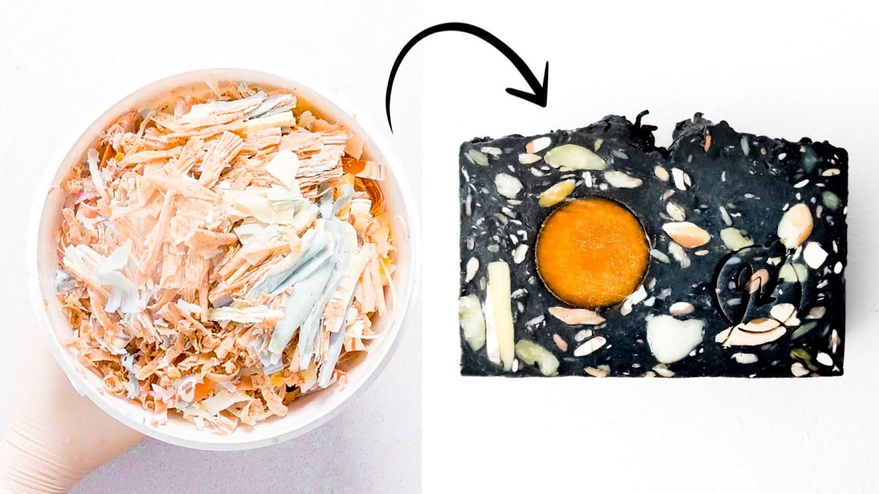 How To Recycle Soap Scraps - ACTIVATED CHARCOAL CONFETTI SOAP ...