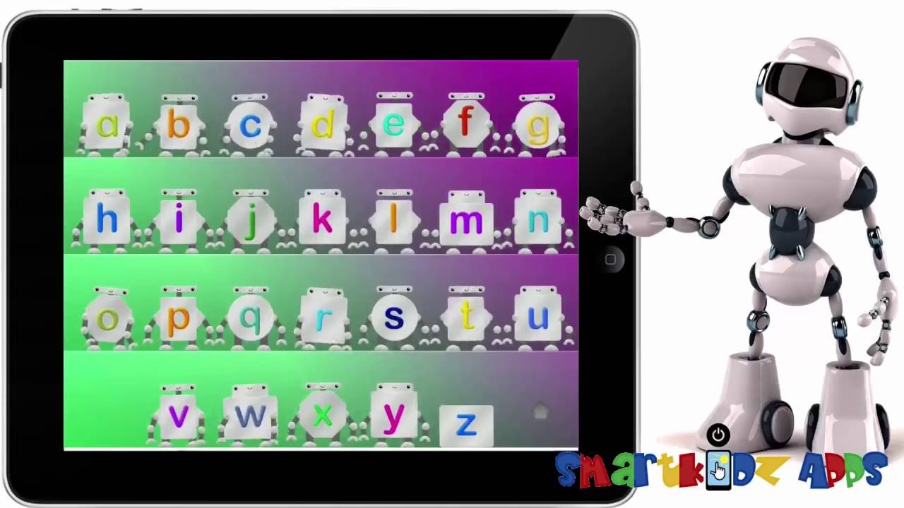 ABC Videos Song with cute Robots by Interactive Alphabets Learning ...