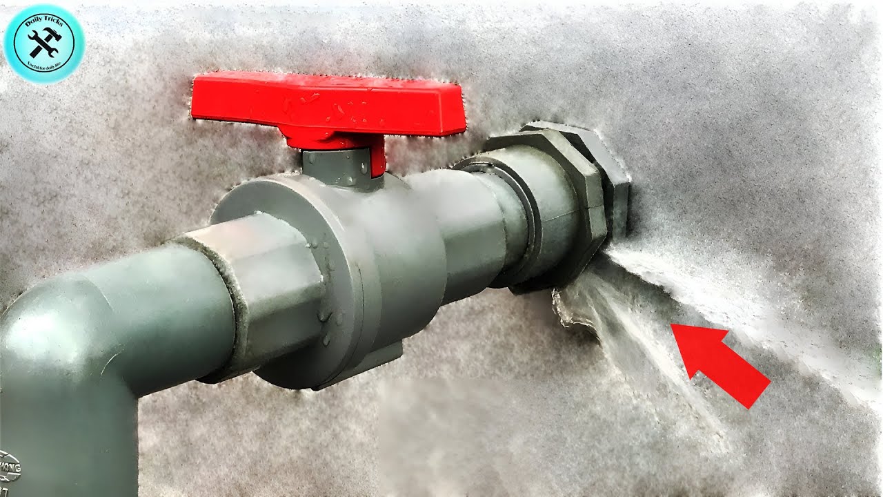 Plumber near me taught me this! Repair and install valve to pvc pipes ...