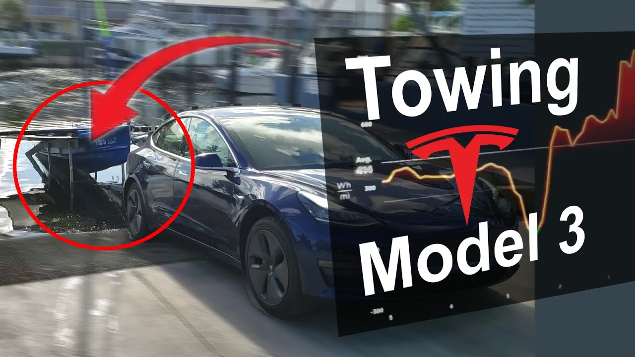 Towing a Boat/Trailer with a Tesla Model 3 - YouTube