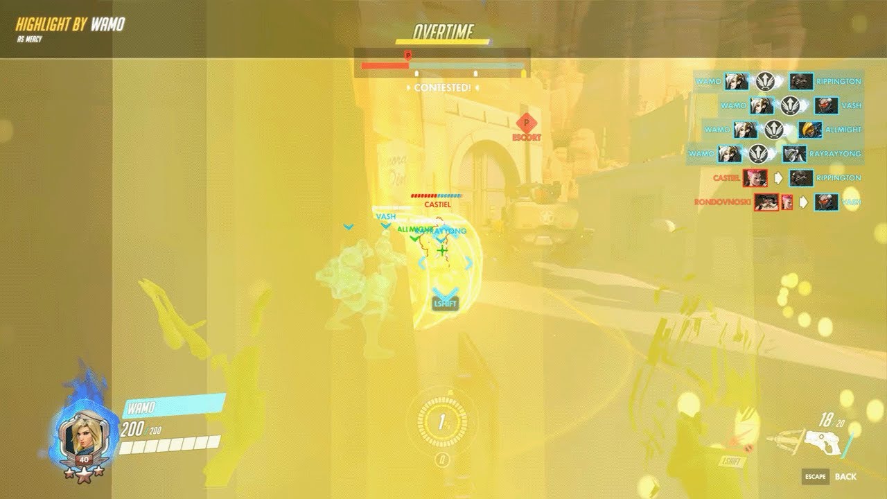 Overwatch 1 - Mercy Ultimate ft. cocky Zarya - YouTube