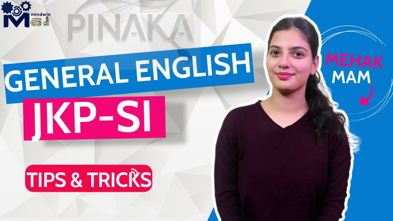 BASIC GENERAL ENGLISH for JKP SI 2025 | TIPS AND TRICKS || Mindwin ...