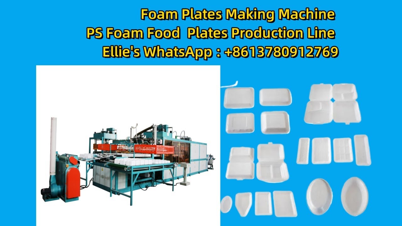 Foam plates making machine PS foam food plates production line , Ellie ...