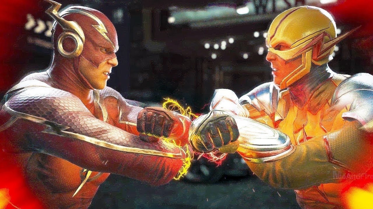 Injustice 2 The Flash Vs The Reverse Flash Fight Scene - YouTube