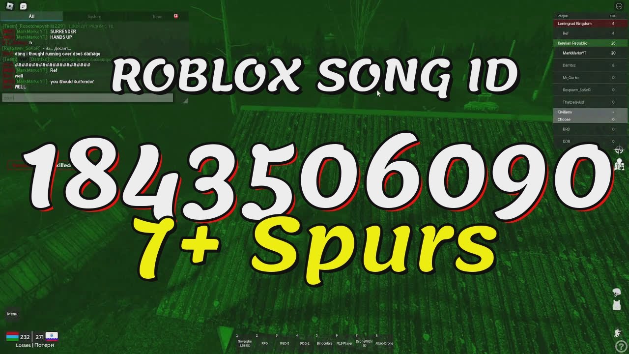 7+ Spurs Roblox Song IDs/Codes - YouTube