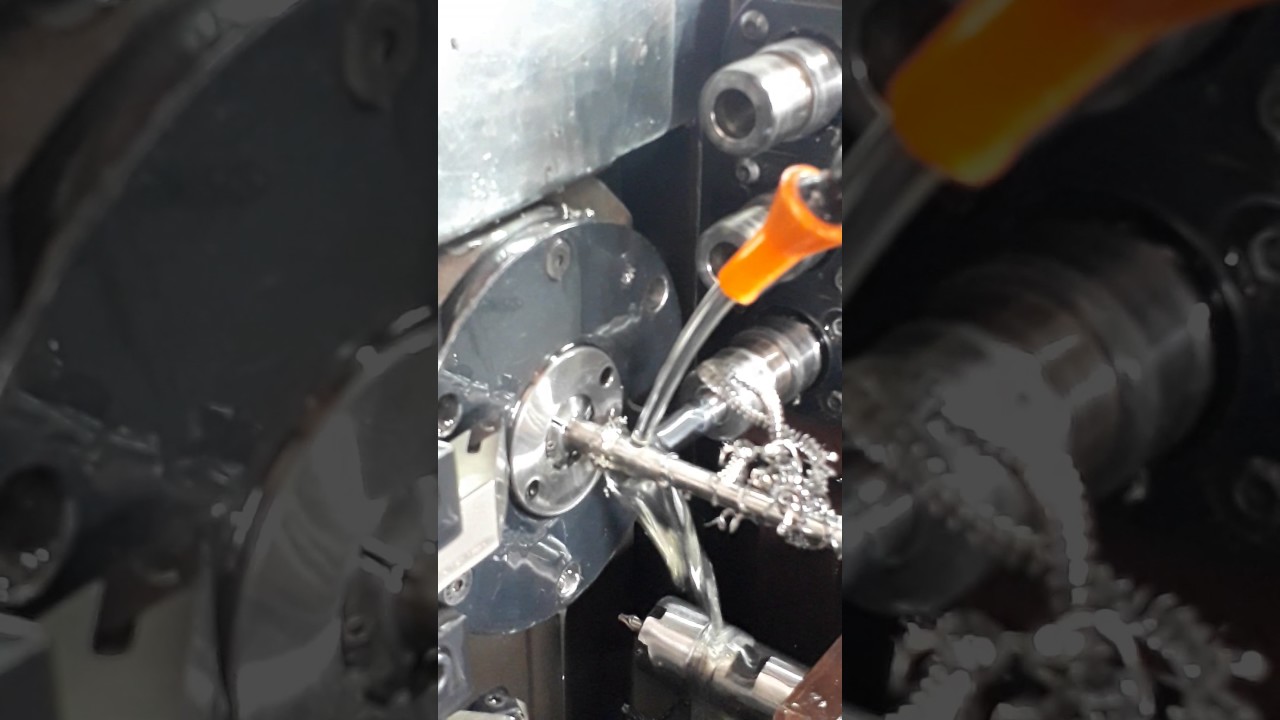 MEDICAL SCREW CNC SLIDING HEAD TURNING MACHINES MODEL SLD-20 - YouTube